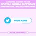 Animated Custom Lower Third Social Media Button Name for Twitter - Name Overlay for Streaming ...