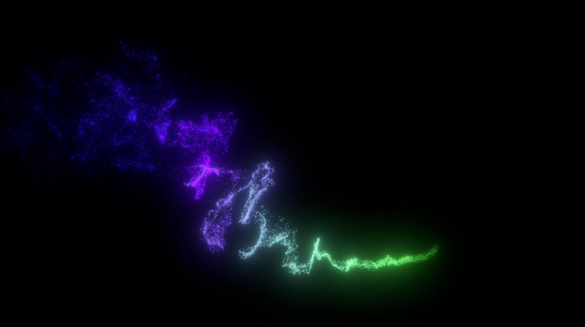 Animated Twitch Stream Green Magic Particle Trail Overlay, Magic Trail ...