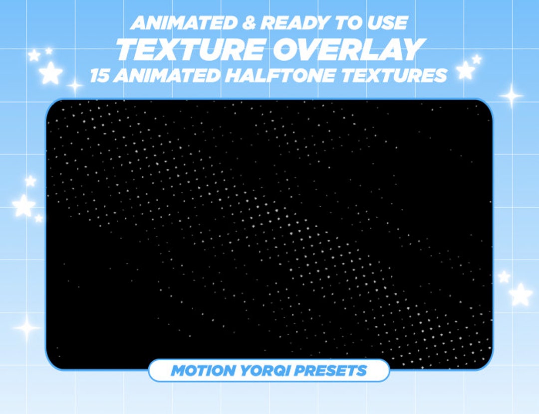 15 Animated Halftone Texture Video Overlays, Stream Decoration ...