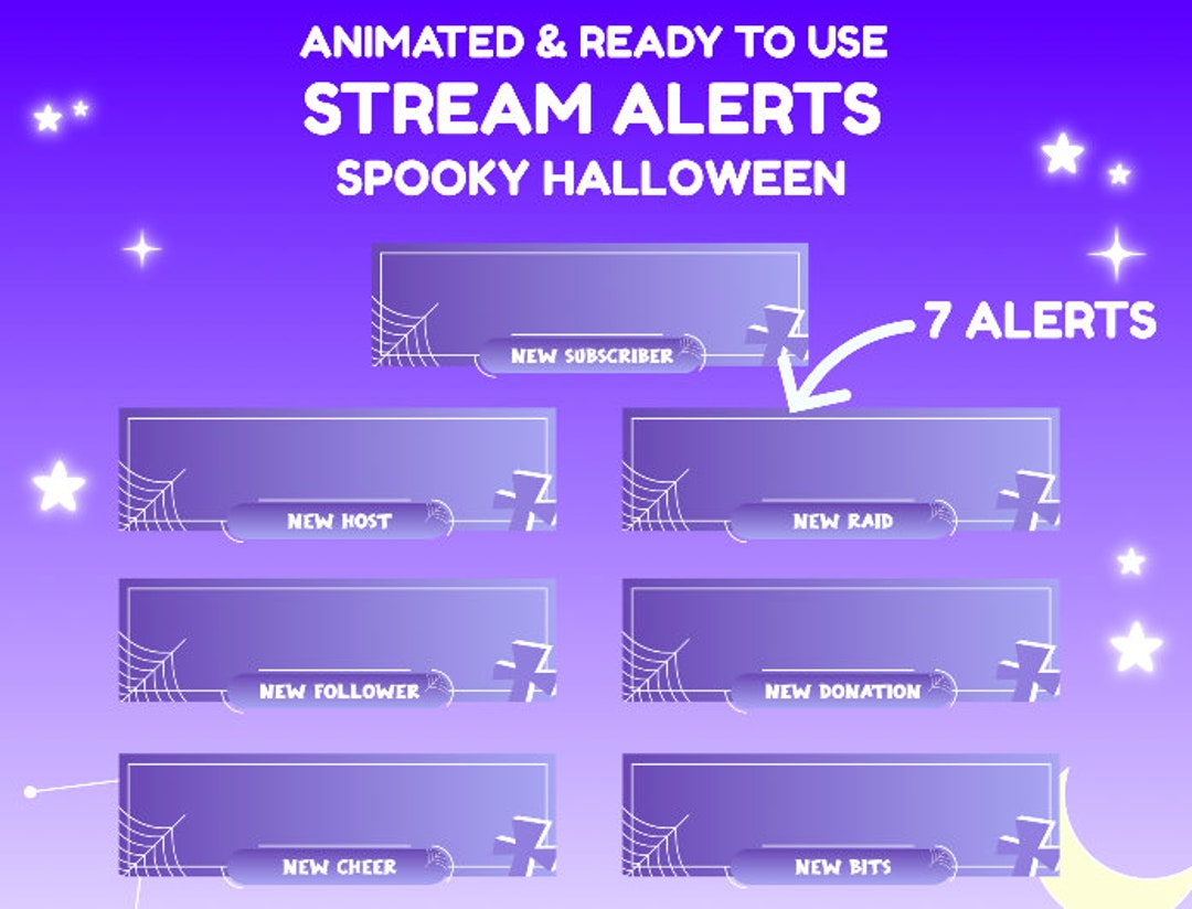 Animated Twitch Halloween Spooky Web Alerts, Twitch Halloween Alert ...