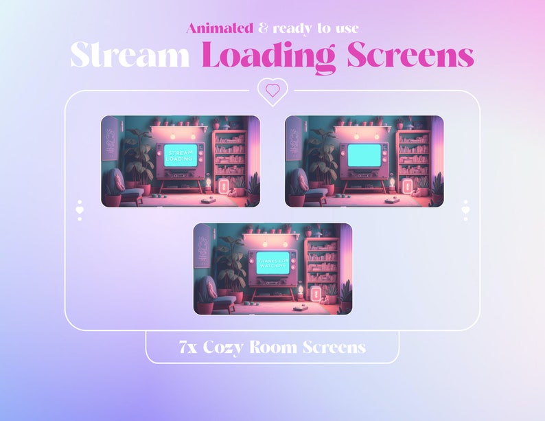 Cozy Anime Lofi Gameroom Animated Overlay Pack / Stream Pack / Lofi ...