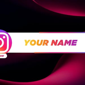 Animated Custom Lower Third Social Media Button Name for Youtube, Instagram, Twitter, Twitch ...