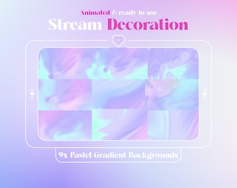Pink and Yellow Gradient Twitch Overlay - Etsy