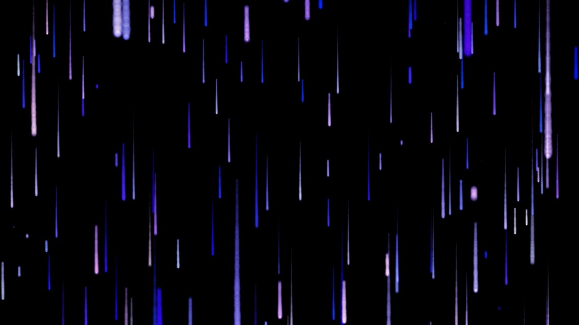 Animated Twitch Stream Blue Falling Particle Overlay, Kawaii, Vtuber ...