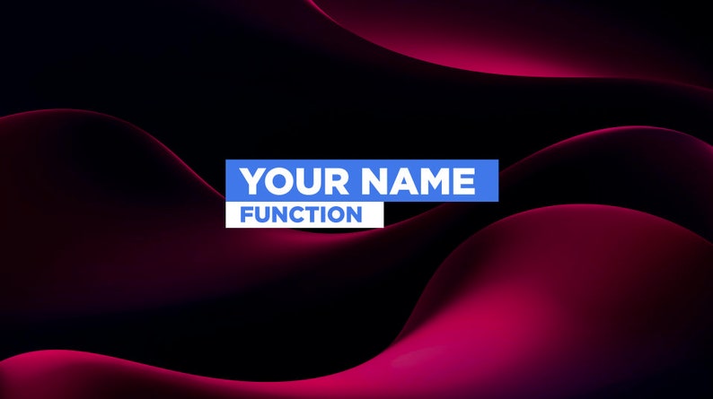 Personalized Animated Lower Third for Motion Graphics Youtube - Etsy