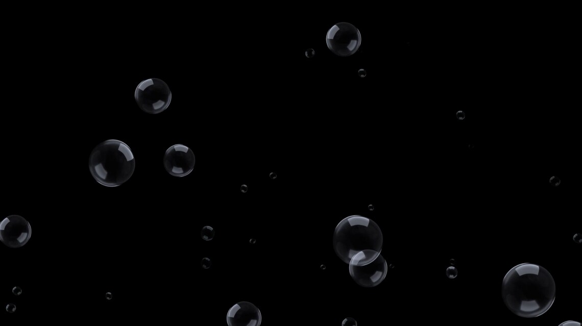 Animated Twitch Stream White Bubbles Particle Overlay, Floating Water ...