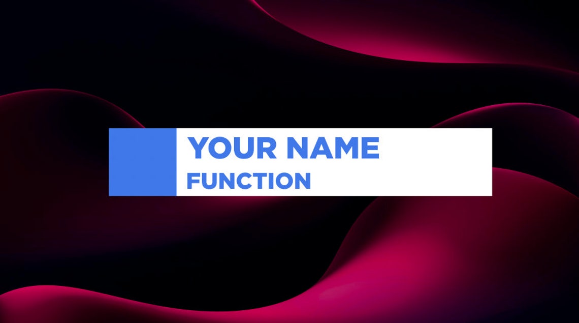 Personalized Animated Lower Third for Motion Graphics Youtube - Etsy