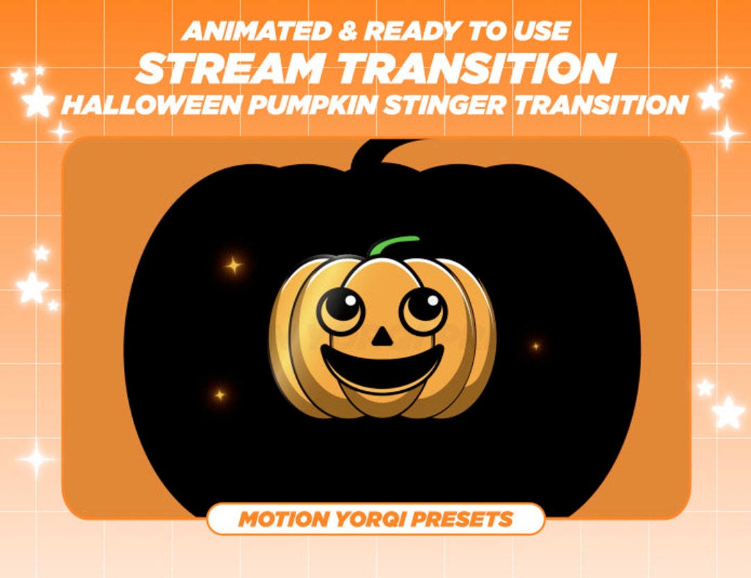 Animated Twitch Halloween Pumpkin Stinger Transition,twitch Halloween ...