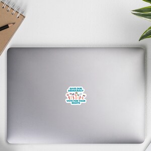 Save Our Democracy, Vote for Your Rights Sticker, LGBTQ Sticker ...