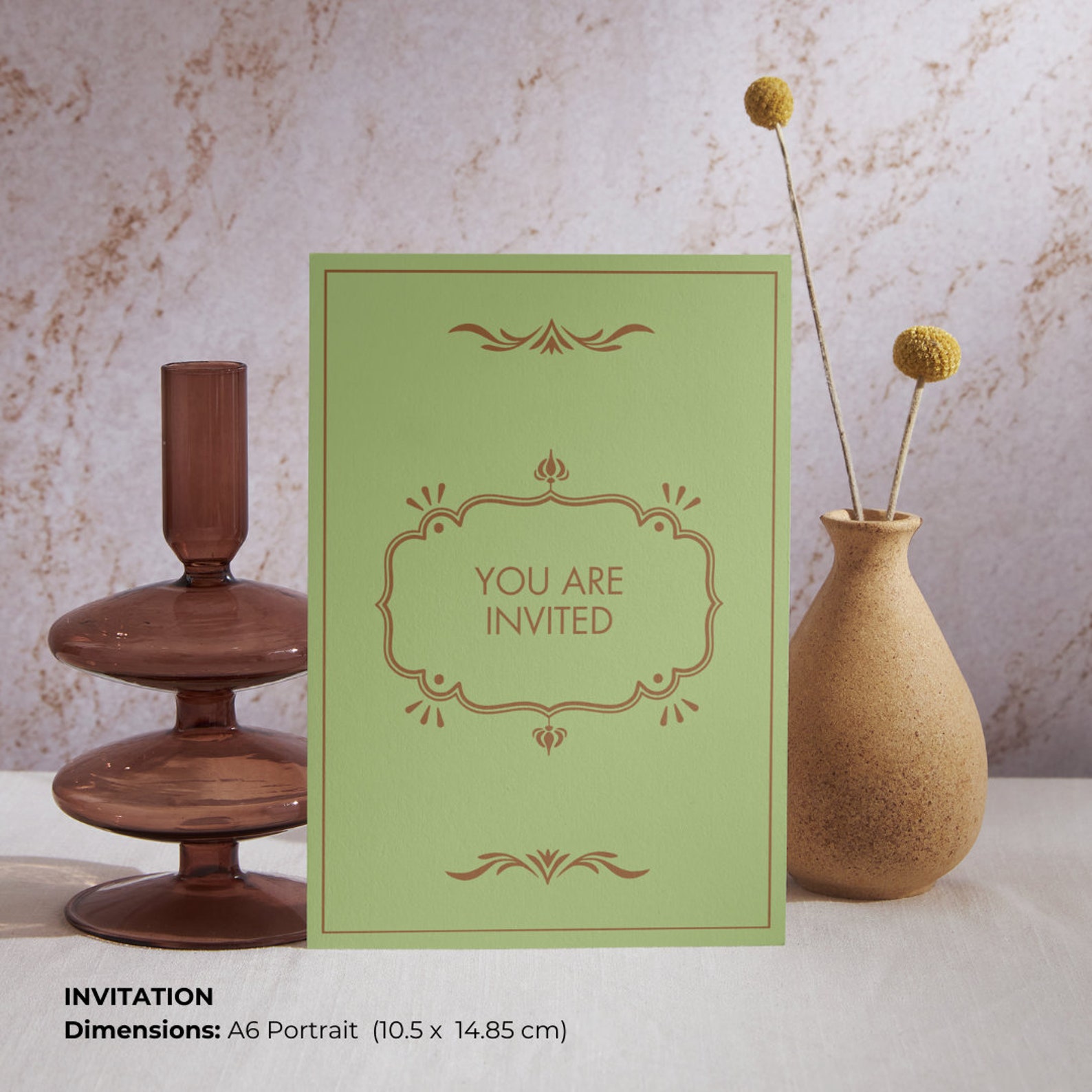 Wes Anderson Inspired Wedding Invitation - Digital Editable Canva ...