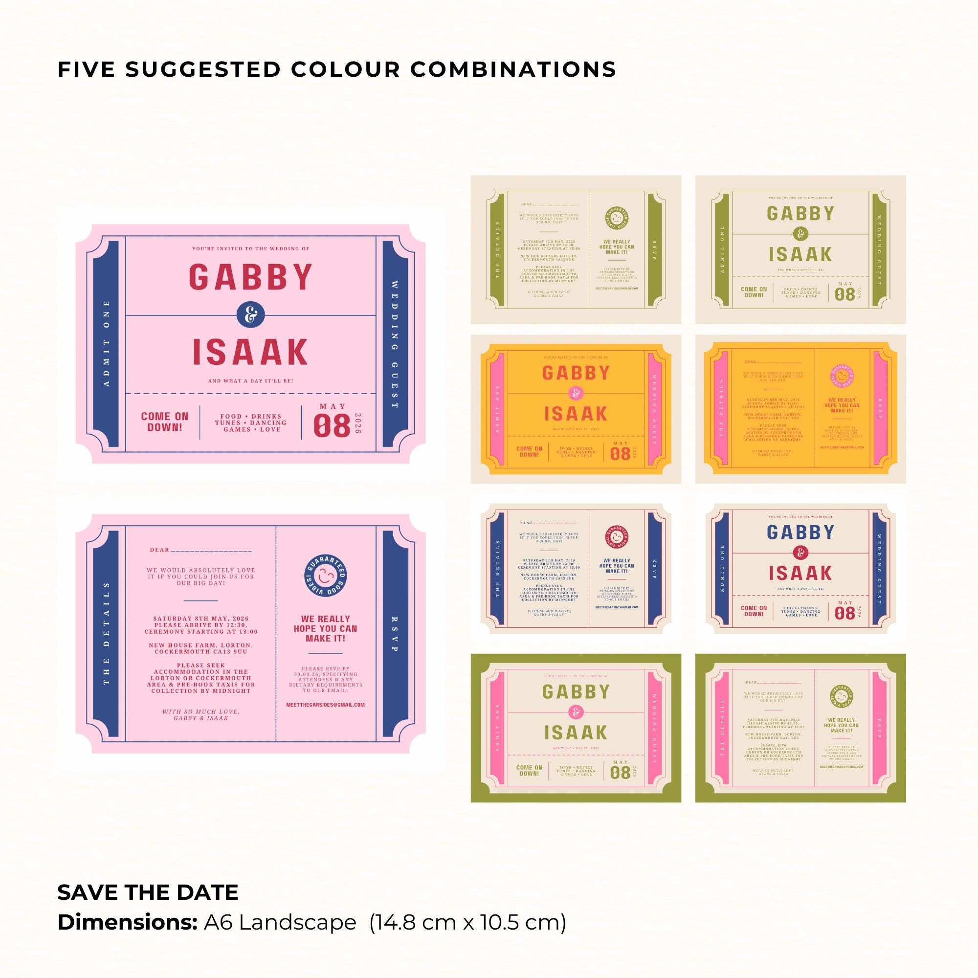 Wes Anderson Wedding Invitation Template - Vintage Circus Carnival ...