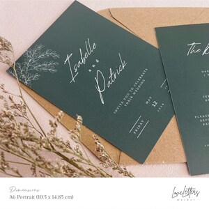 Wedding Invitation Template Digital Editable Canva Invite - Etsy