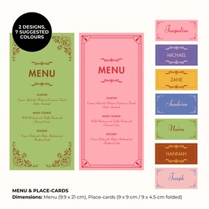Wes Anderson Inspired Wedding Stationery Bundle - Digital Editable ...