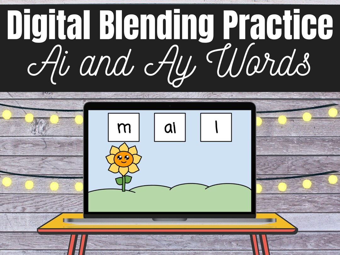 Digital Ai and Ay Blending Boards! Long A Vowel Teams {google Slides ...
