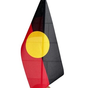 Aboriginal Indigenous Flag Table Desk Flag Wooden Base & Pole - Etsy ...