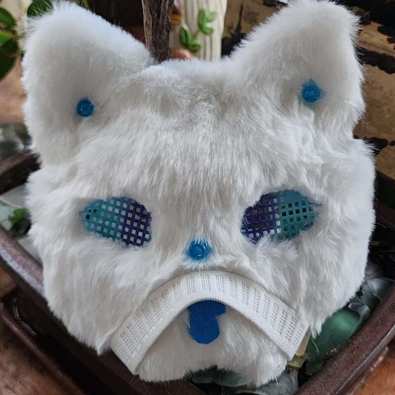Arctic Fox Therian Mask - Etsy