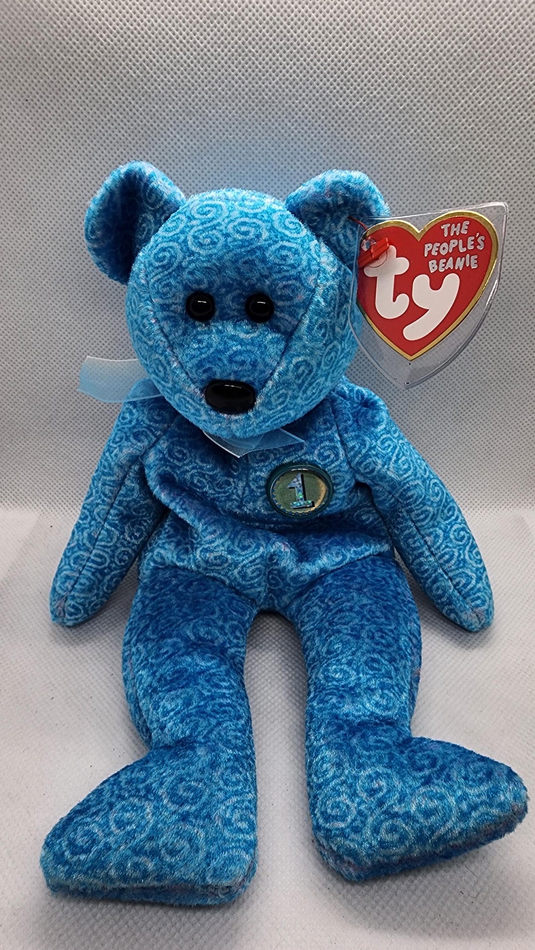 Classy the Blue Swirl Bear, People's Beanie - Etsy