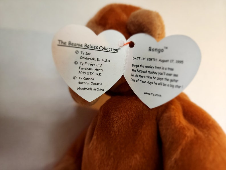 Bongo the Monkey TY Beanie 1995 - Etsy