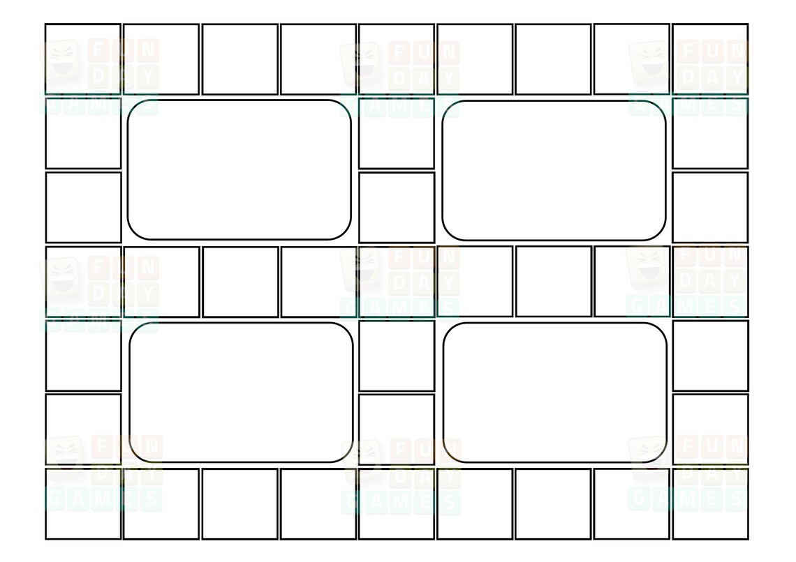 Printable Board Game Template 8, Blank Board Game, Educational Board ...