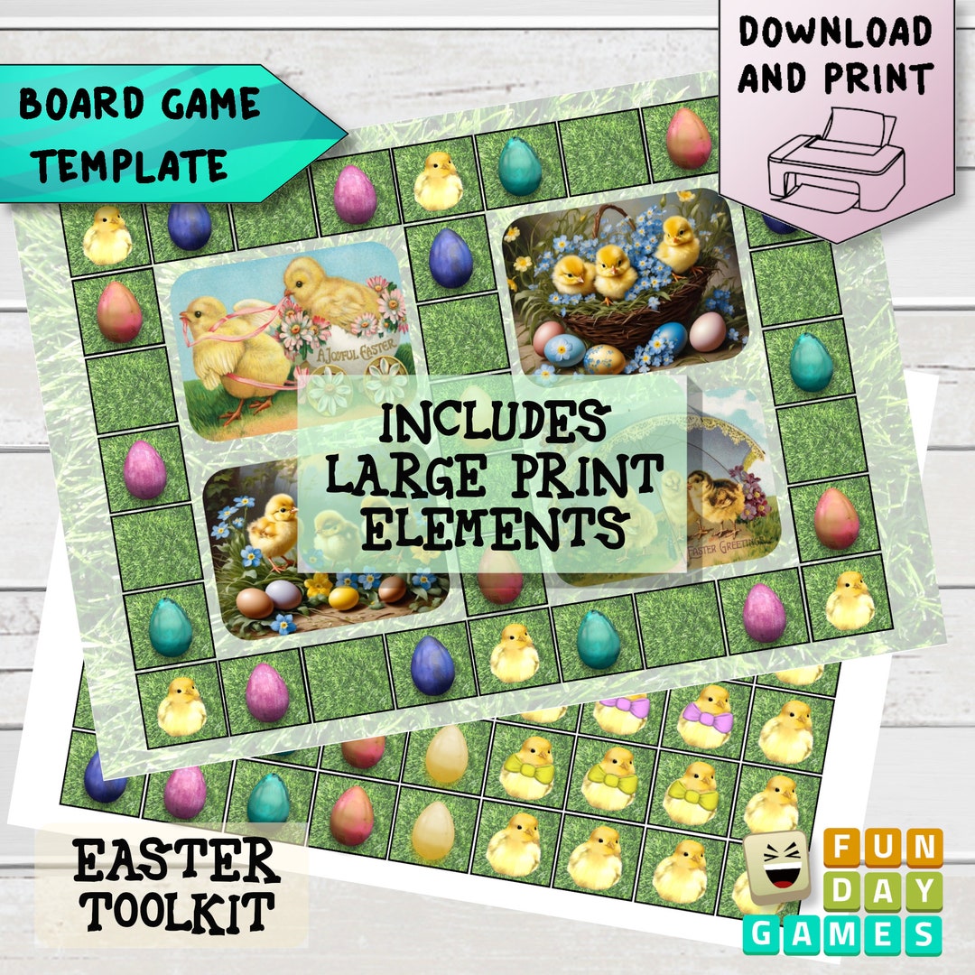 Easter Board Game, Family Board Game, Educational Board Game, Education ...