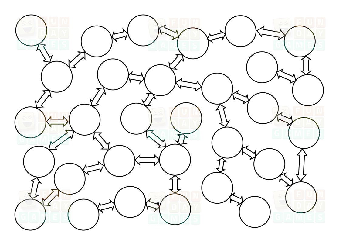 Printable Board Game Template 1, Blank Board Game, Classroom, Education ...