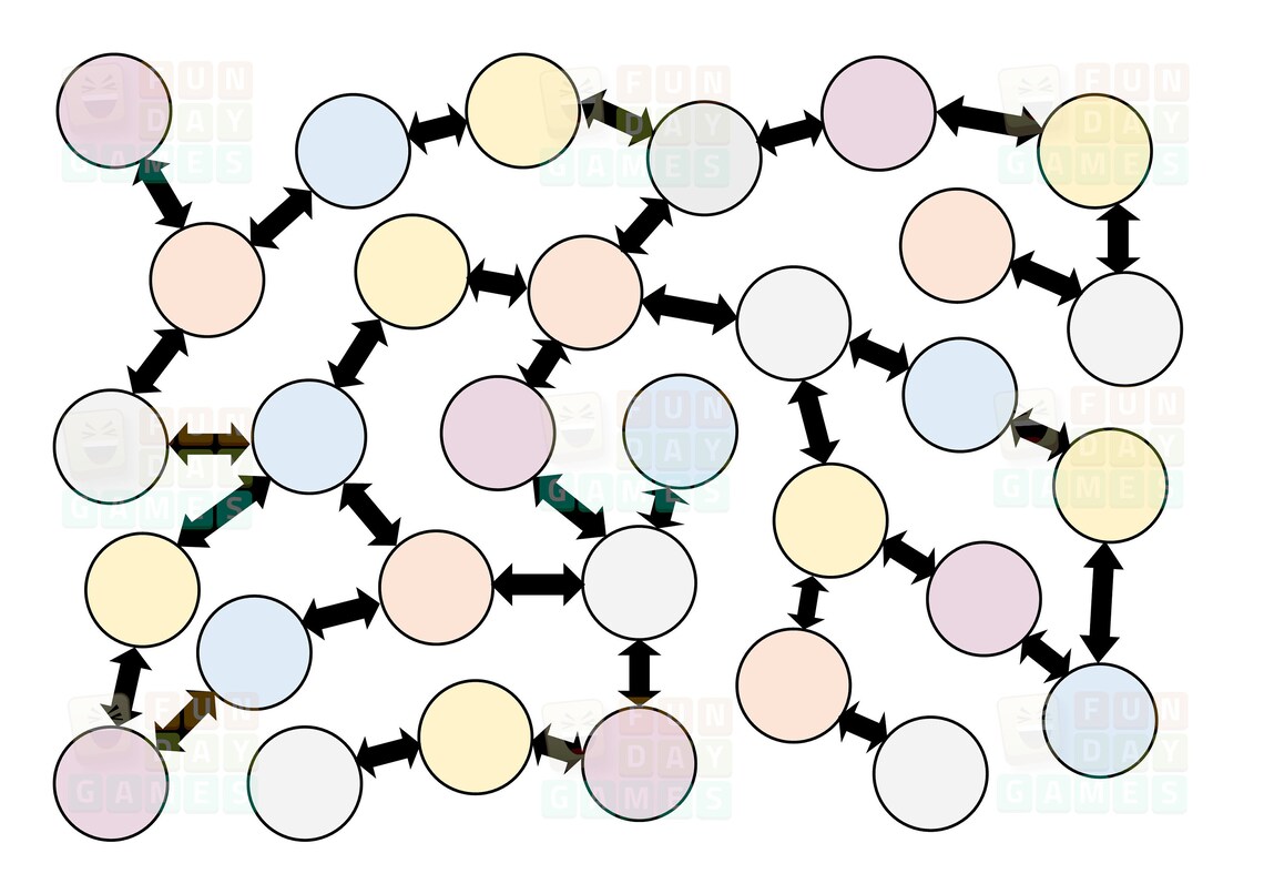 Printable Board Game Template 1, Blank Board Game, Classroom, Education ...