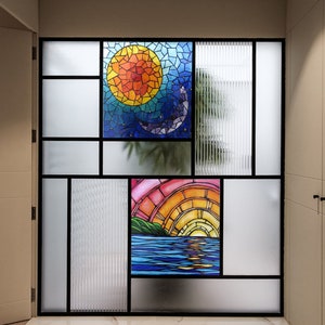 Skylight Privacy Solution: Custom-size Window Film in Stained Glass ...