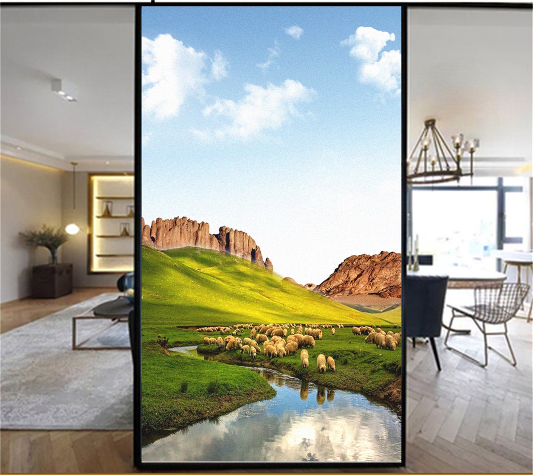 Customized Decorative Windows Film Privacy Grassland Scenery - Etsy