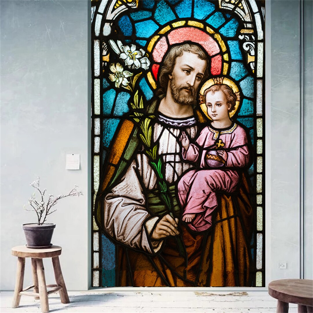 Custom Size Stained Glass Films Window Filmjesus Christ Window Sticker ...