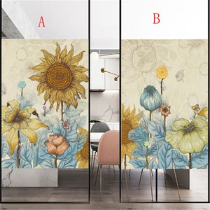 Customized Privacy Window Film Static Cling No Glue Decorative ...