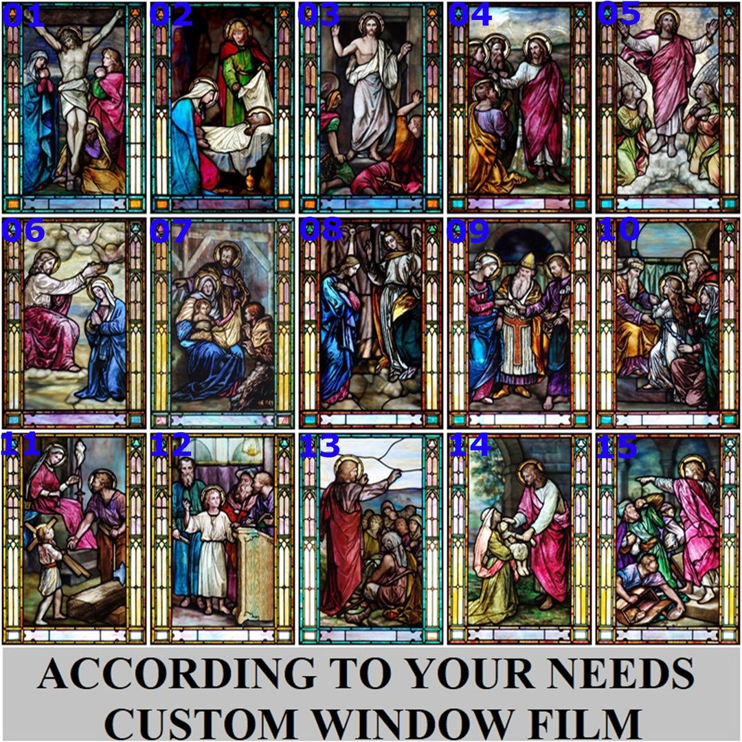 Window Film Frosted Stained Glass Films,customized Church, Chapel ...