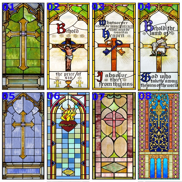 Window Clings Stained Glass - Etsy