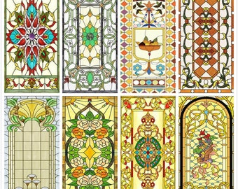 Custom Size Window Film Frosted Stained Glass Films Privacy - Etsy