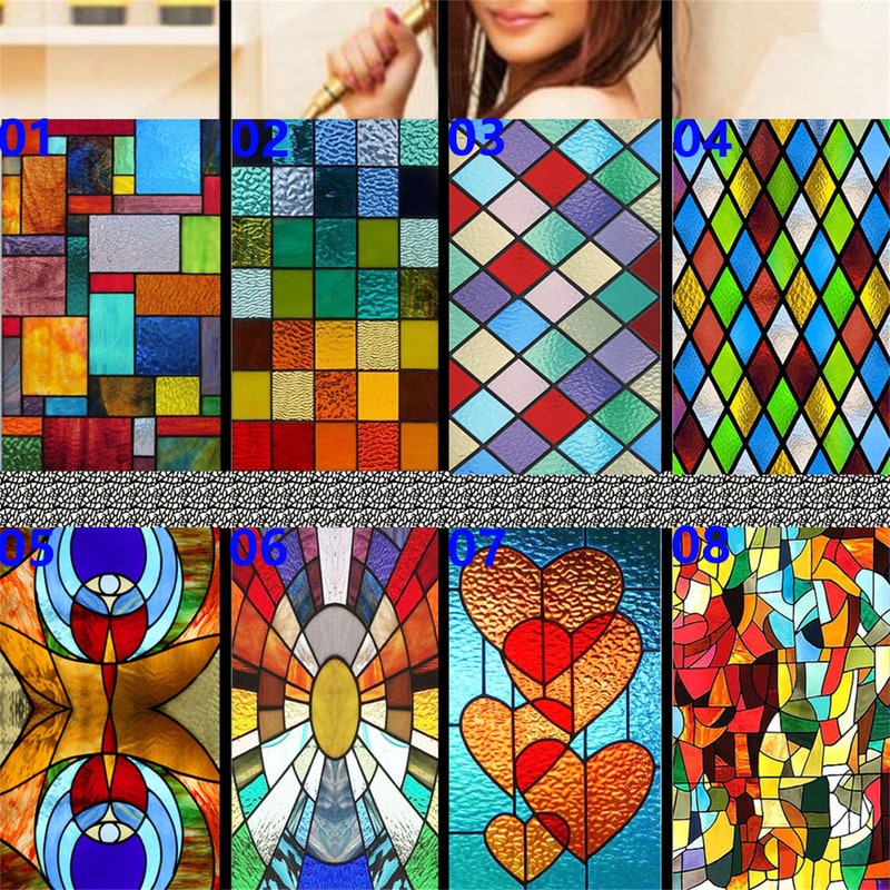 Stained Glass Window Clings Sheets - Etsy