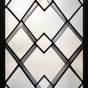 Diamond Pattern Frosted Window Film - Decorative Privacy Film for Doors ...