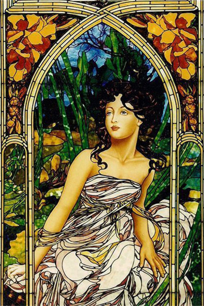Custom Size Stained Glass Window Film Church Sticker Glass - Etsy