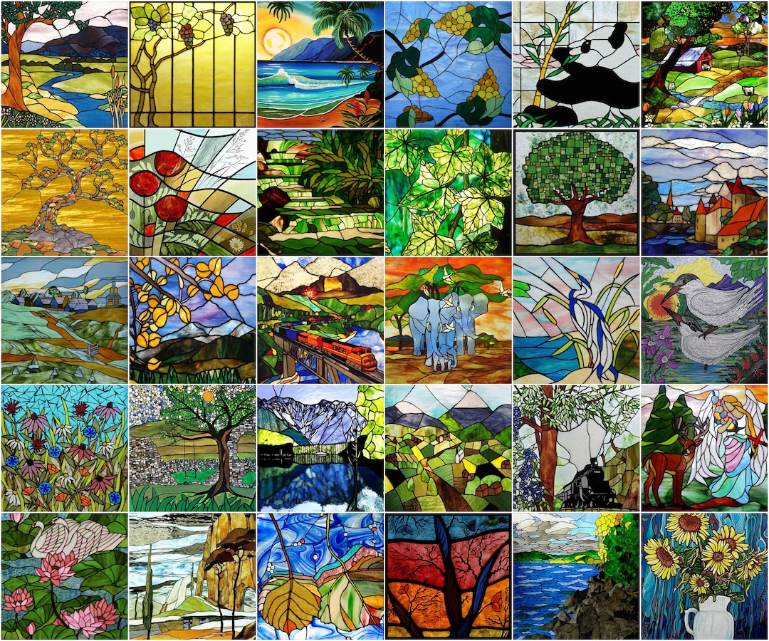 Personalized Dimension Stained Glass Window Stickers, Static Cling ...