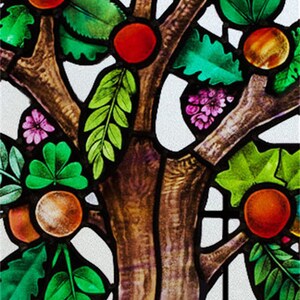 Custom Window Film Static Cling Stained Glass Frosted Privacy Vintage ...