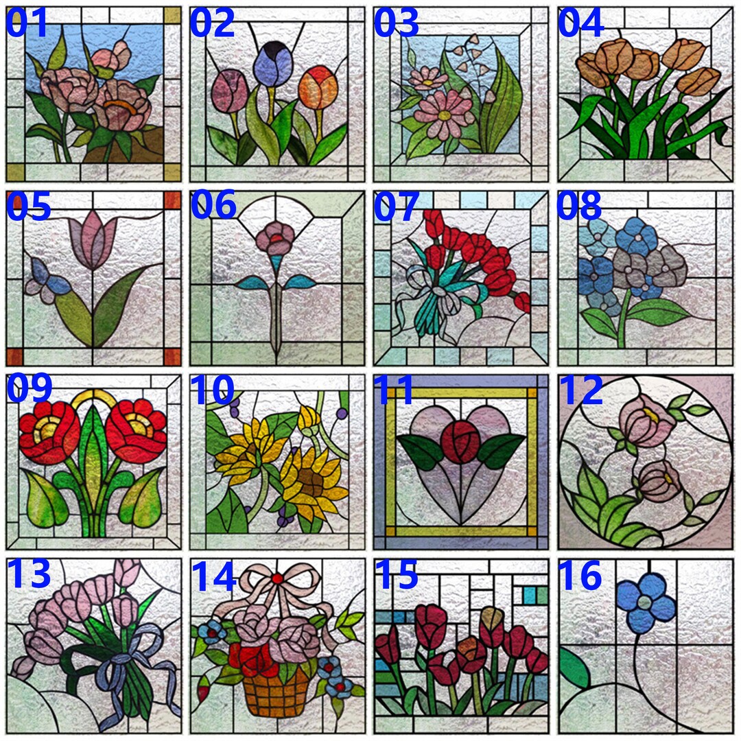 Custom Size 3D Matte Window Film Stained Glass Decorative Uv - Etsy