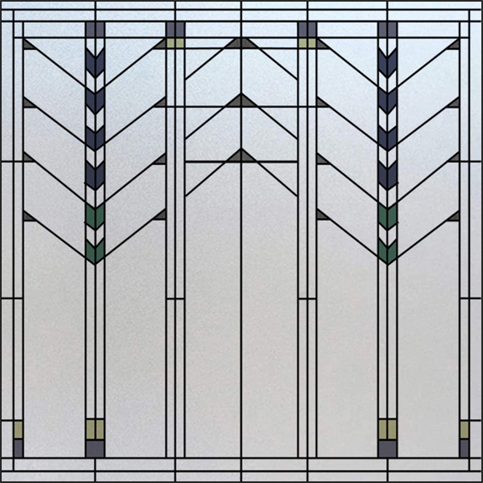 Window Film Stained Glass Decorative Window Sticker Privacy Frosted ...