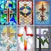Customized Window Film Frosted Stained Glass Films Cross - Etsy
