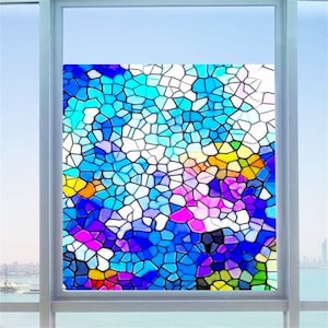 Custom Size Window Film Frosted Privacy Stained Glass Protection ...