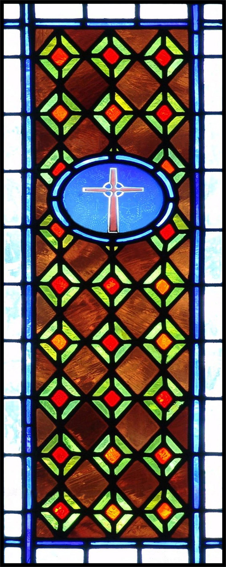 Customized Crosses Static Cling Church Pattern Window Film - Etsy