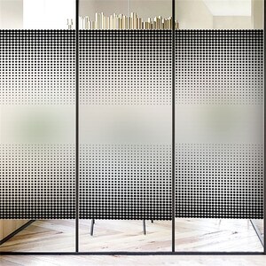 Custom Size Stained Glass Window Film Frosted Privacy Static Cling ...