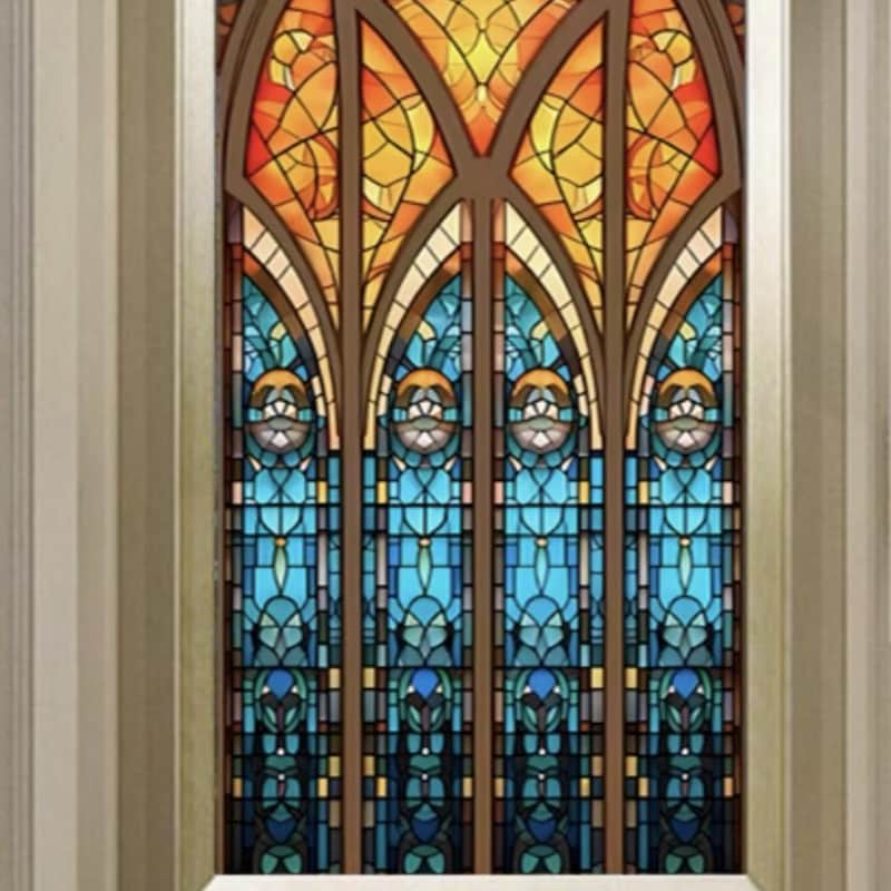 Gothic Stained Glass Film - Etsy