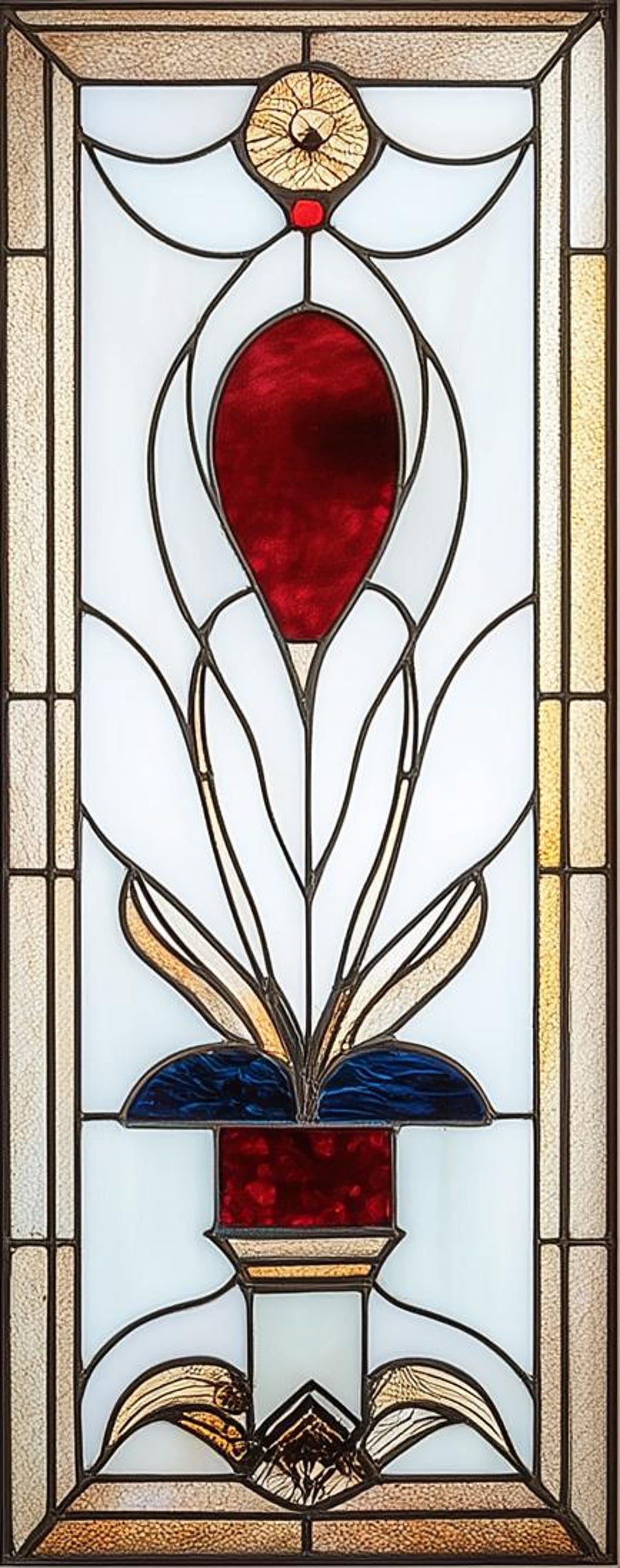 Custom 3D Matte Window Film - Stained Glass Decor, UV Protection ...