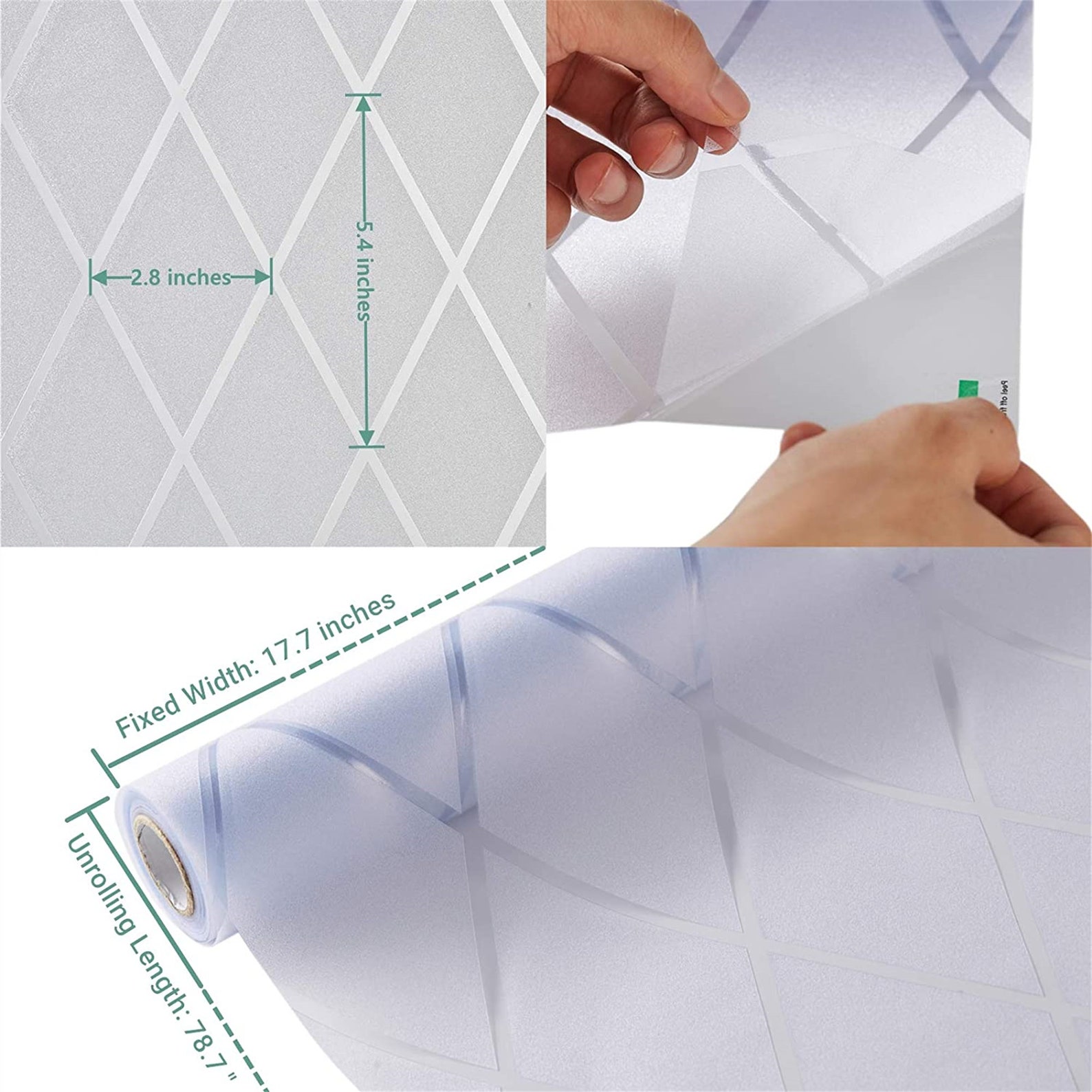 Lattice Frosted Window Film Window Privacy Film Static Cling - Etsy