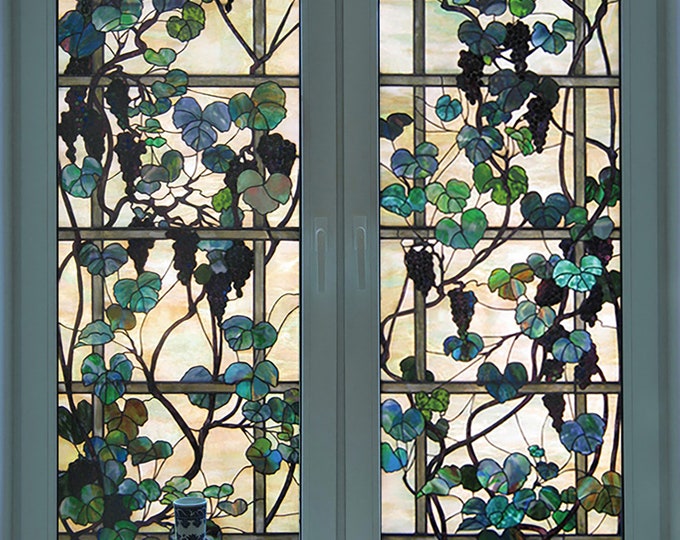 Custom Size Window Film Frosted Stained Glass Films Church Static Cling ...