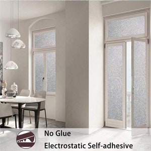 Crystal Pattern Window Film Privacy Film Frosted Glass Self-adhesive ...
