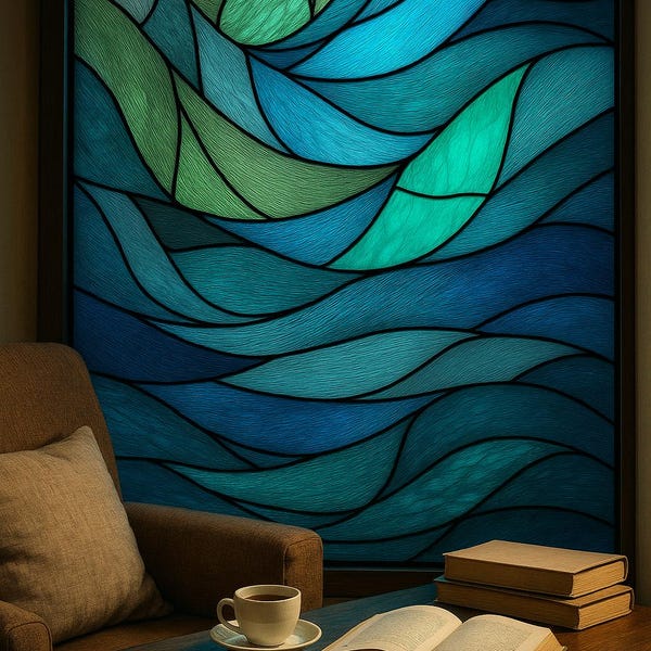 Cling Window Film Blue - Etsy UK